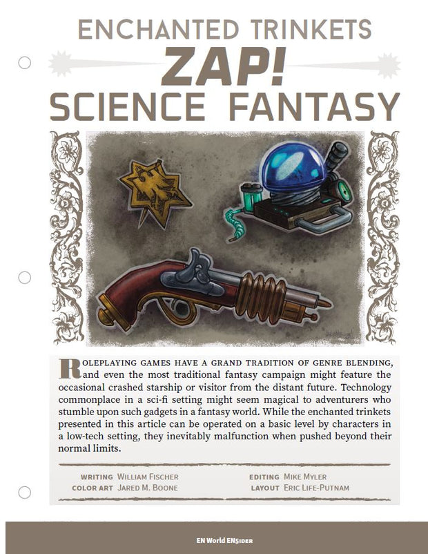 Enchanted Trinkets: Zap! Science Fantasy (D&D 5e) – EN Publishing